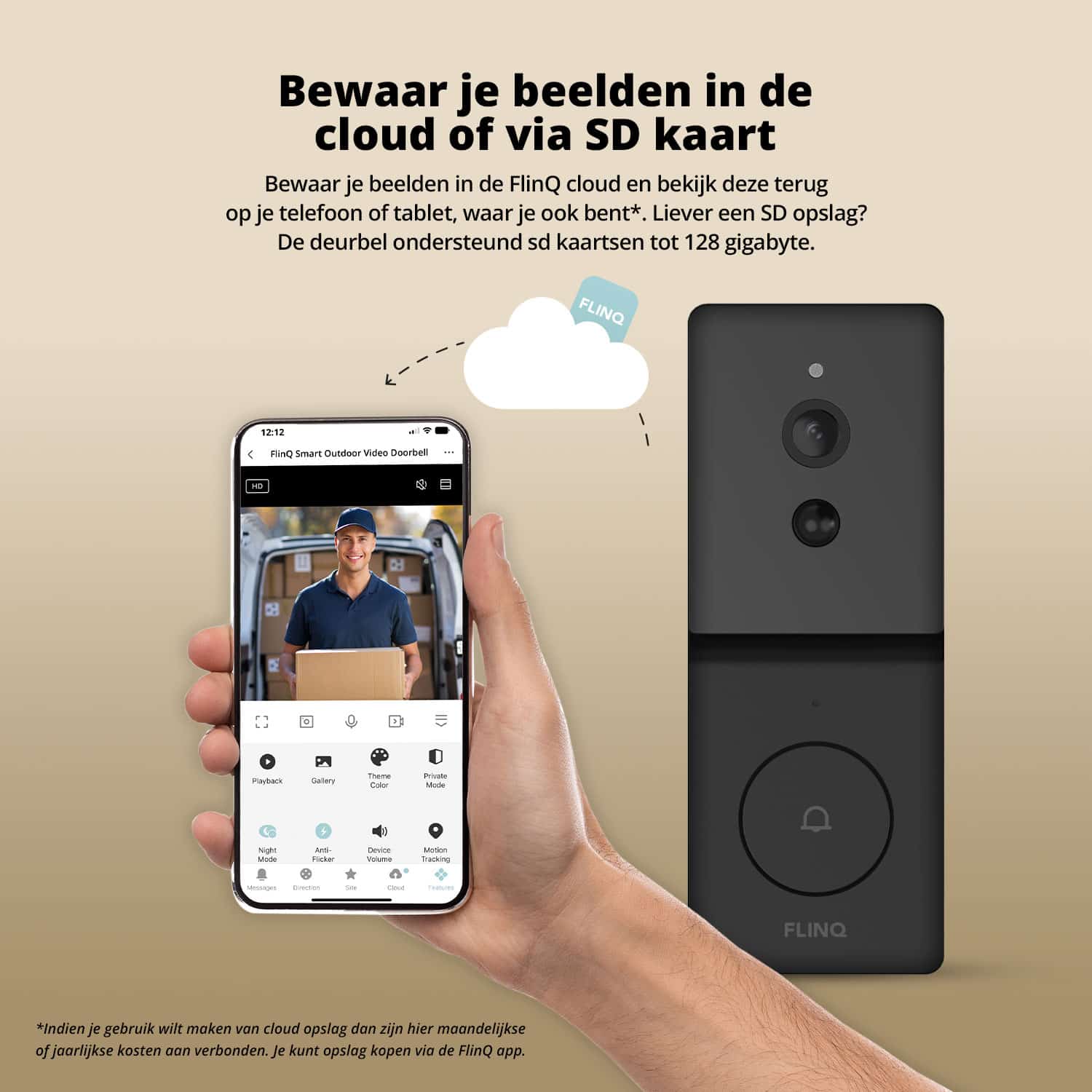 De Slimme deurbel van FlinQ bedien je met de FlinQ app