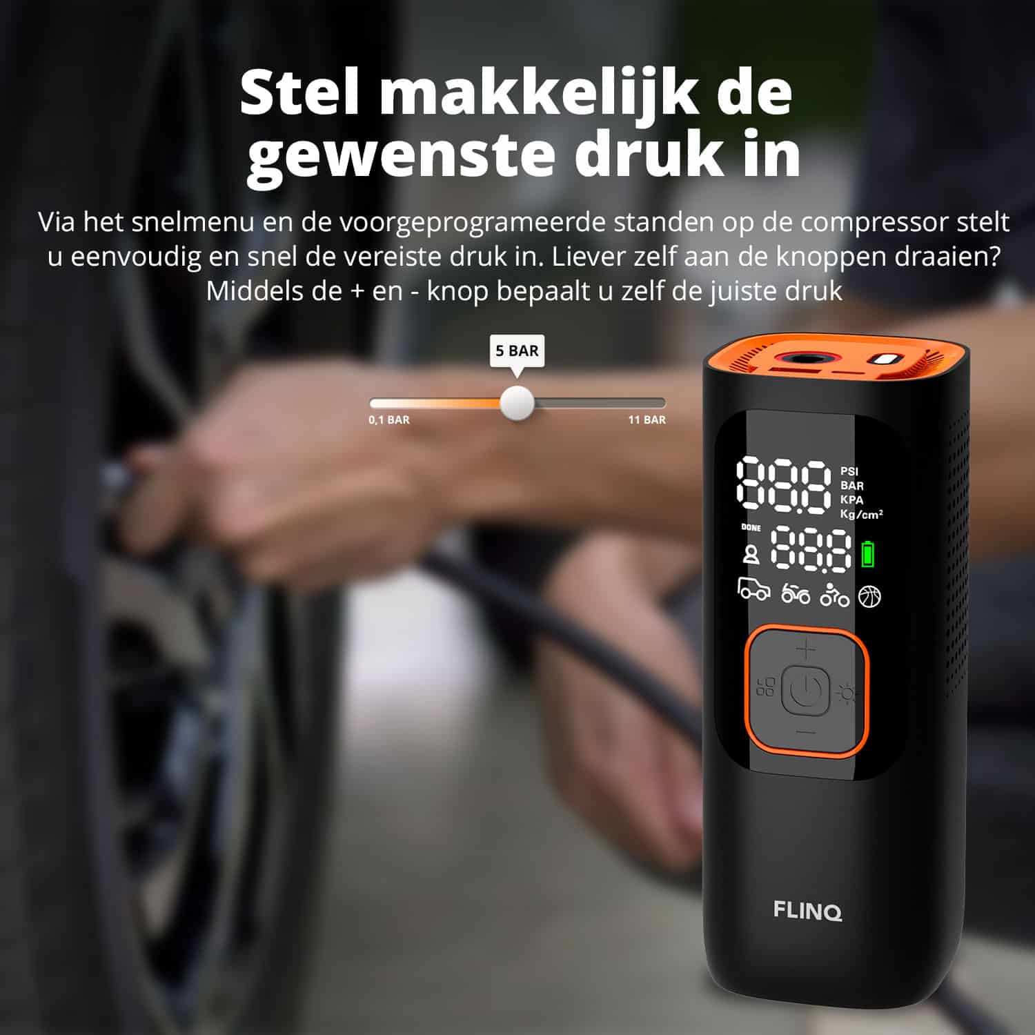 FlinQ - FlinQ Wireless Air Compressor Premium