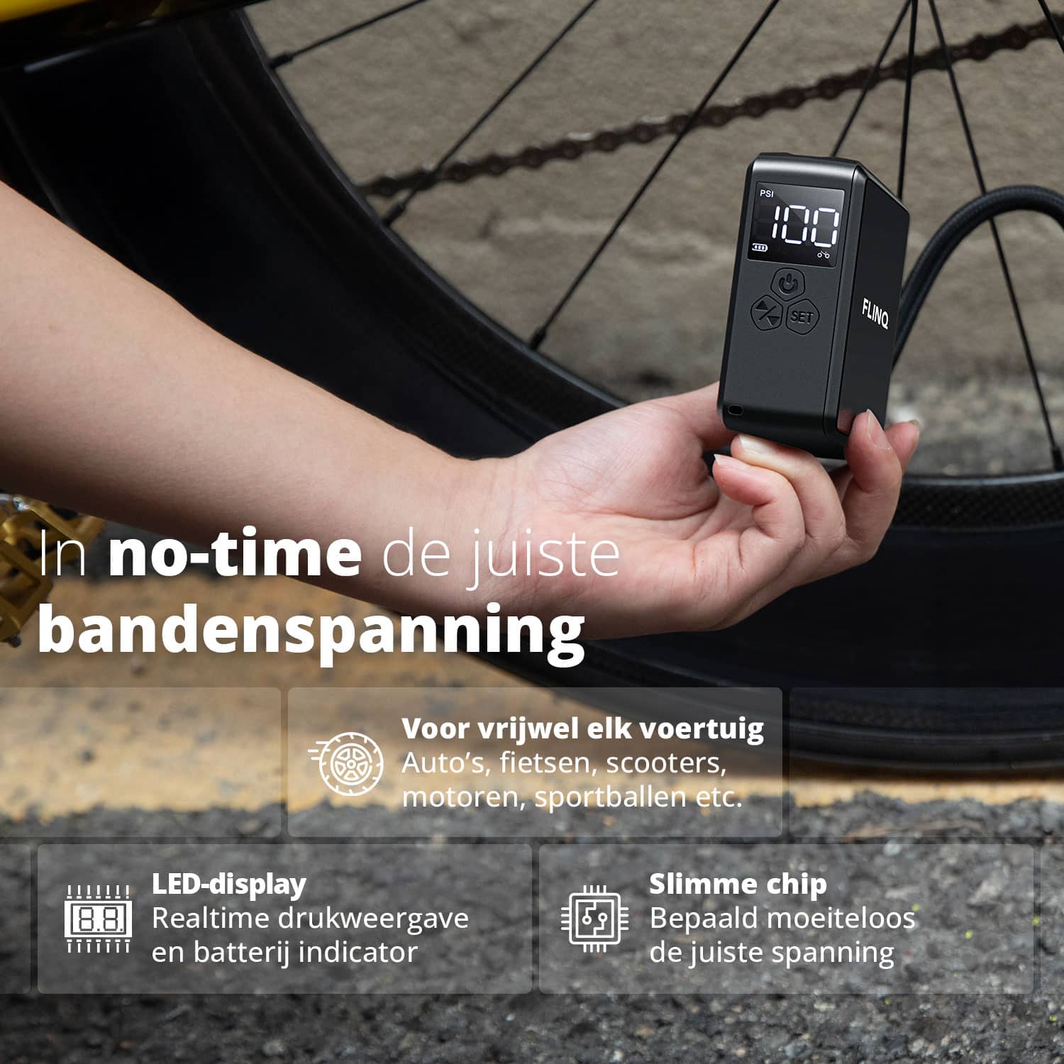 FlinQ - FlinQ Ultracompact Air Compressor - AirMate